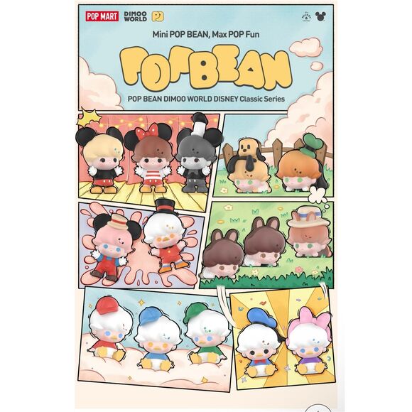 POP MART | Toys | New Pop Bean Dimoo World Disney Classic Series Whole ...